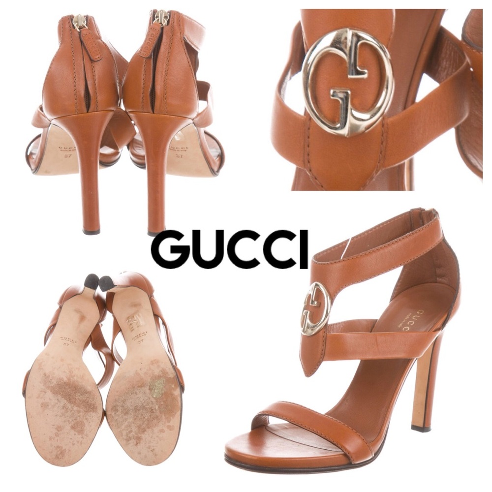 Authentic Vintage 1973 Leather Gucci High-Heels. - Gem